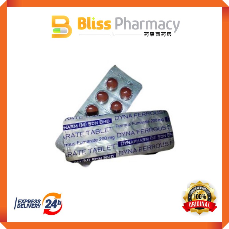 Dyna Ferrous Fumarate Tablet 200MG 10's/100's | Shopee Malaysia