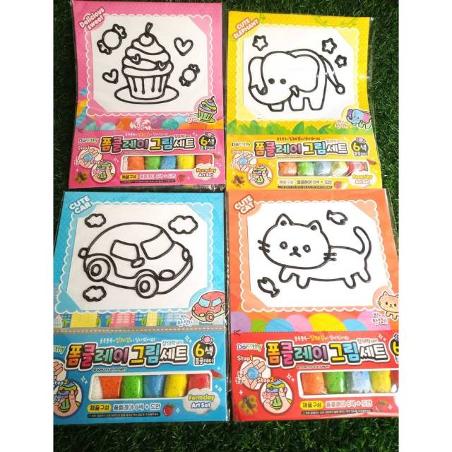 Coloring SET/FORMCLAY ART SET+Paint Slime Styrofoam | Shopee Malaysia