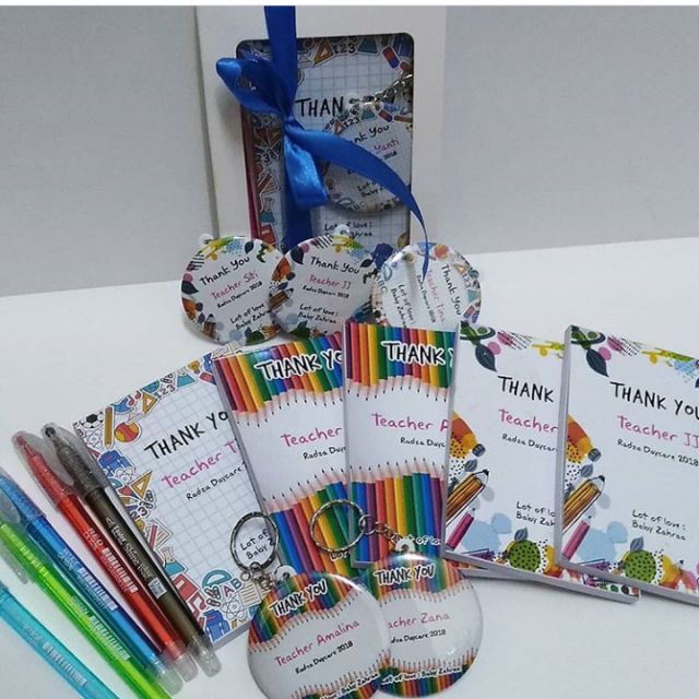 teacher day gift memopad set gift box Hadiah Hari guru | Shopee Malaysia