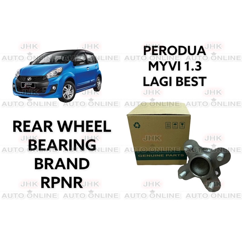 PERODUA MYVI 1.3 1.5 LAGI BEST REAR WHEEL BEARING BRAND RPNR | Shopee ...