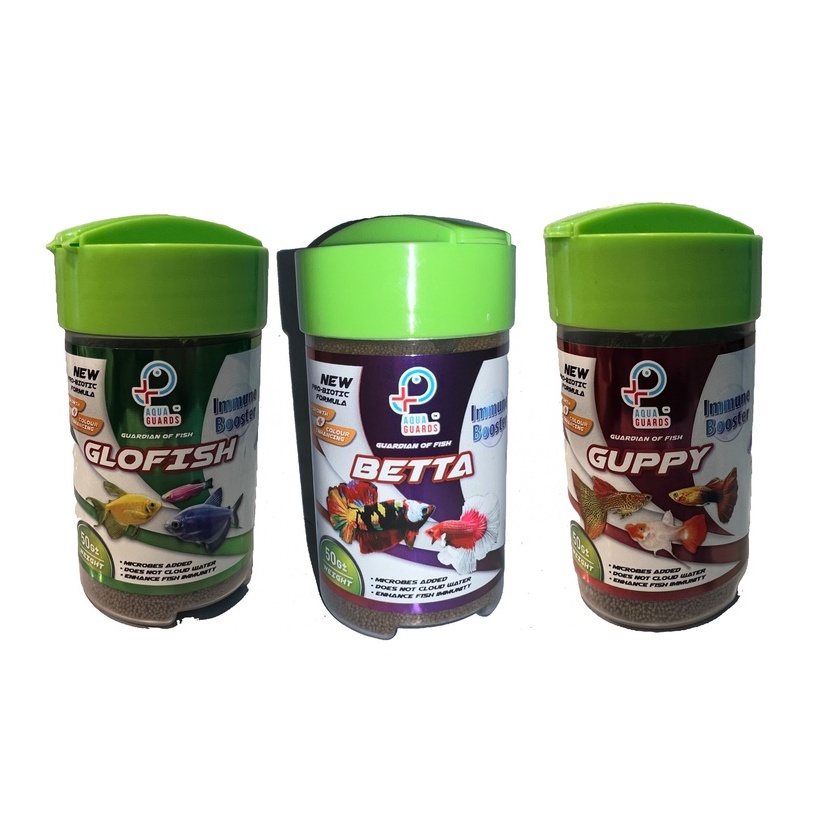 Aqua Guards Fish Food/Meat Patches/Micro Pallet/Sinking/Glo Fish/Guppy ...