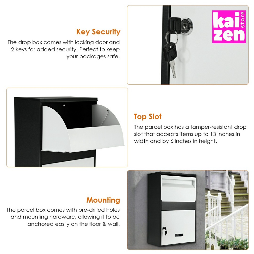 🇲🇾KAIZEN STORE SALE🇲🇾 Private Household Anti-Theft Parcel Drop Box ...