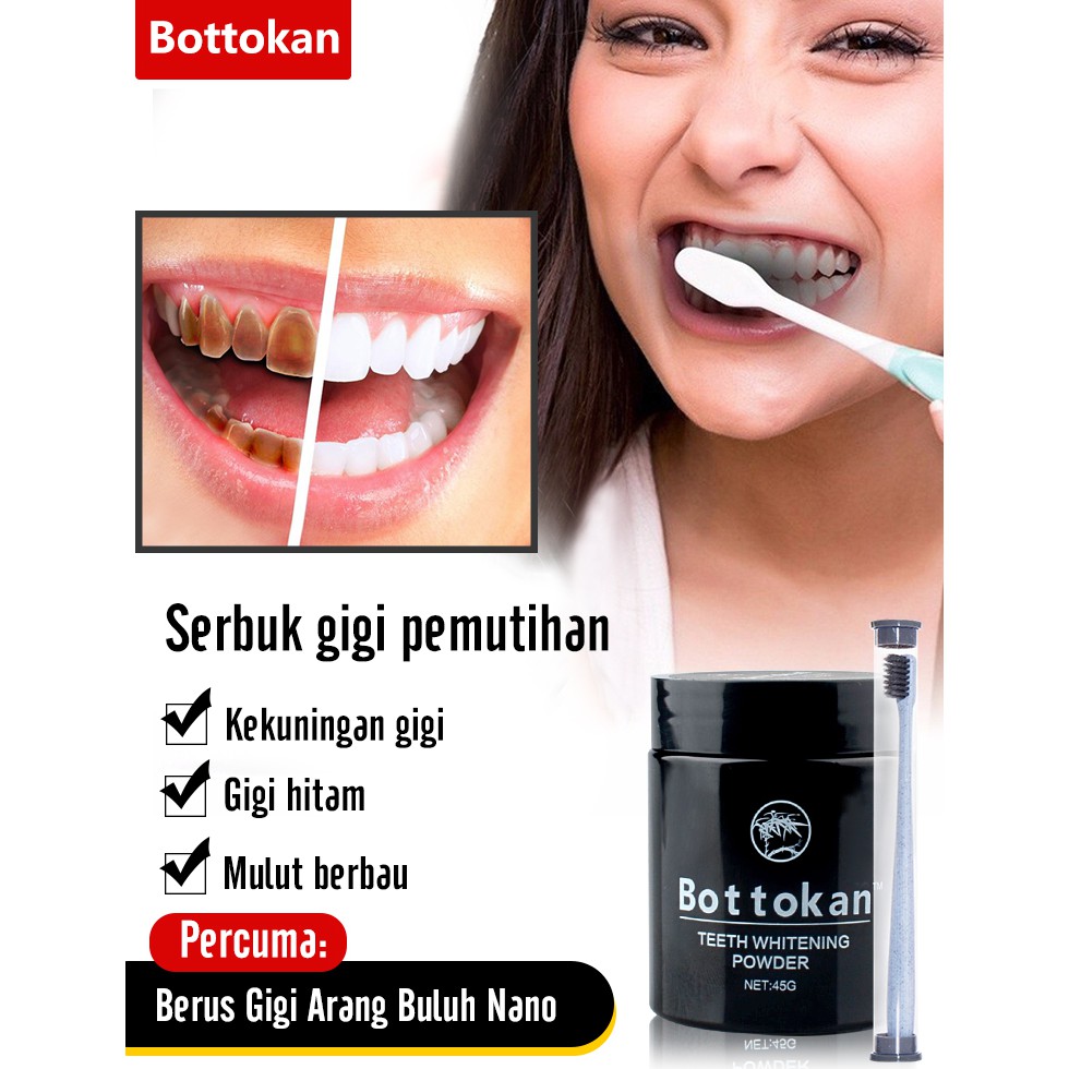 Serbuk gigi arang buluh Bottokan BE002750 | Shopee Malaysia