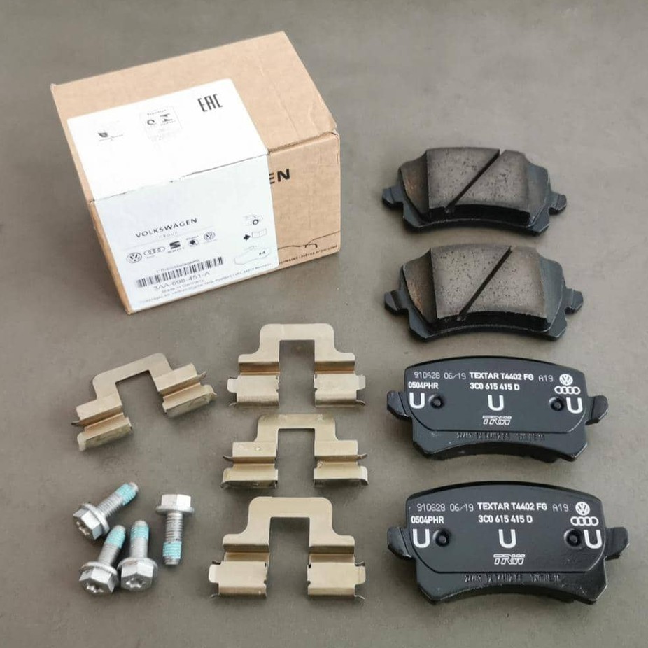 3C0698451B 3AA698451A REAR BRAKE PAD SET FOR VW PASSAT CC SHARAN TIGUAN ...