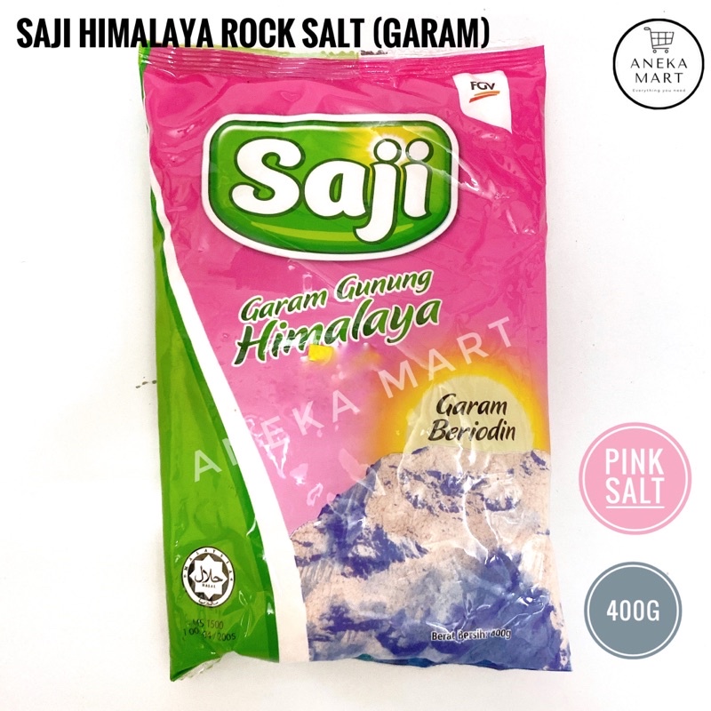 SAJI Garam Gunung Himalaya Rock Salt/ Garam Masak/ Garam Beriodin Pink ...