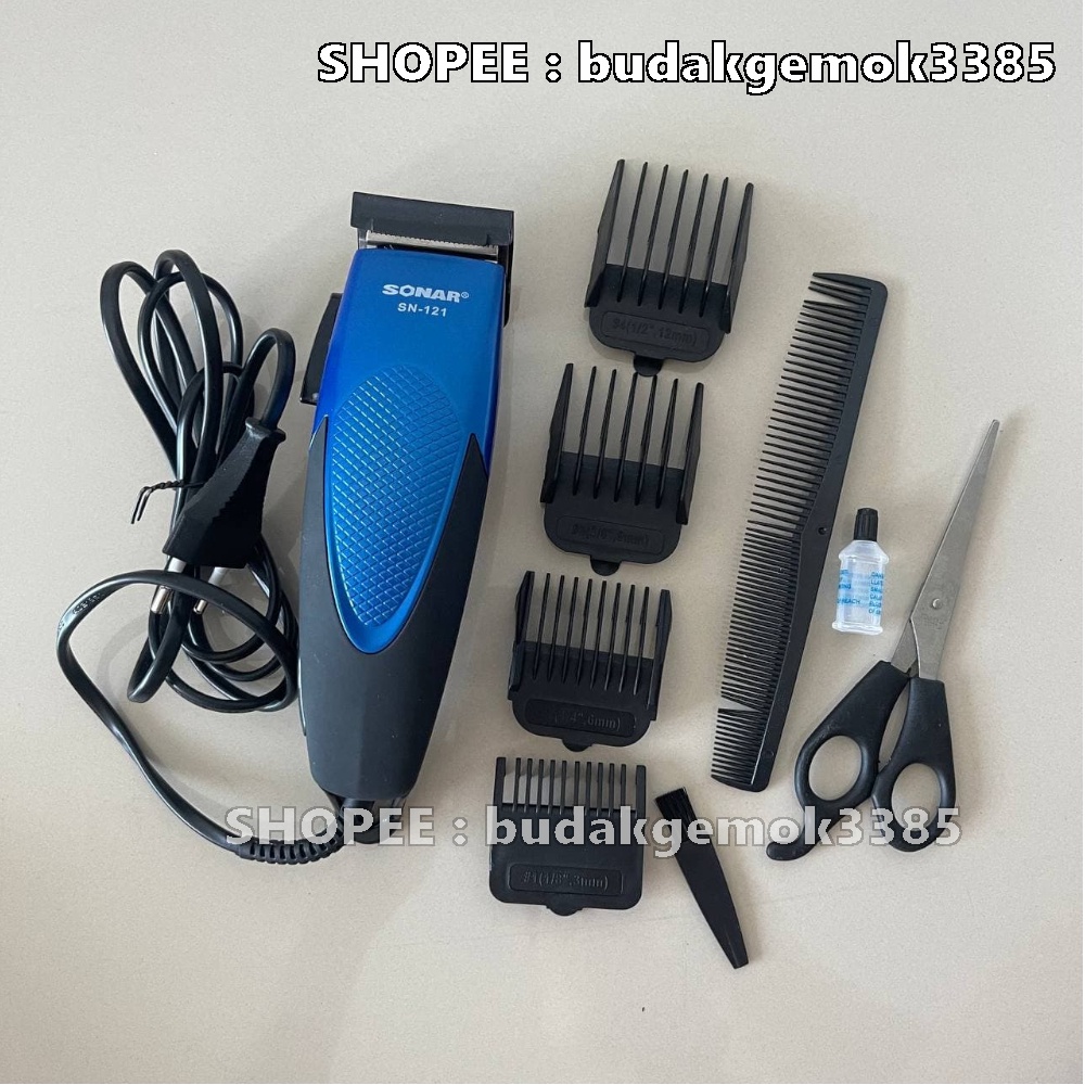 Mesin Ketam Rambut Hair Clipper Set with clipper and scissor (Ready ...