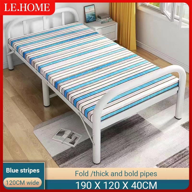 Folding Bed With Mattress Thickening And Bold Single Bed Office Noon ...