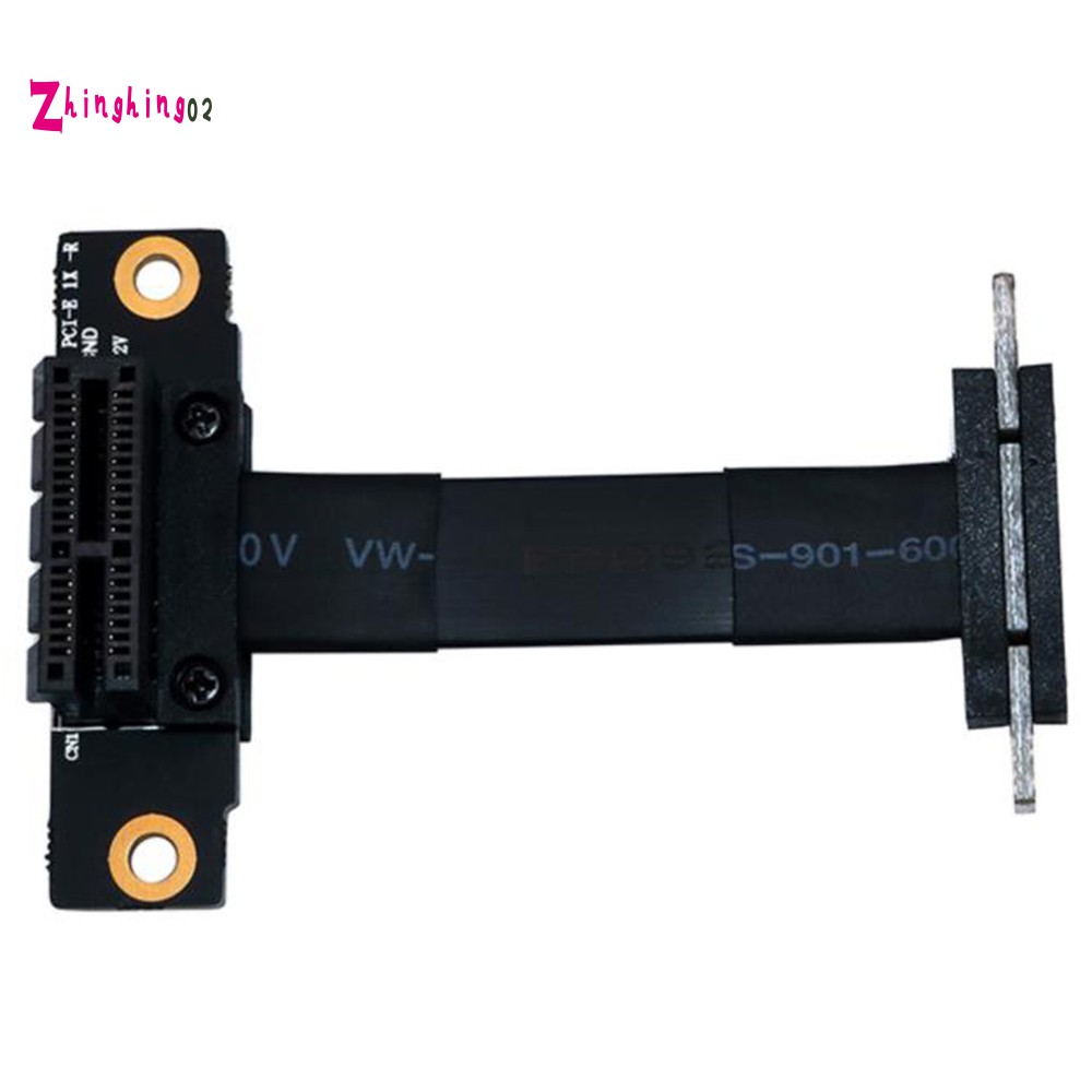 PCIE X1 Riser Cable Dual 90 Degree Right Angle PCIe 3.0 X1 to X1 ...