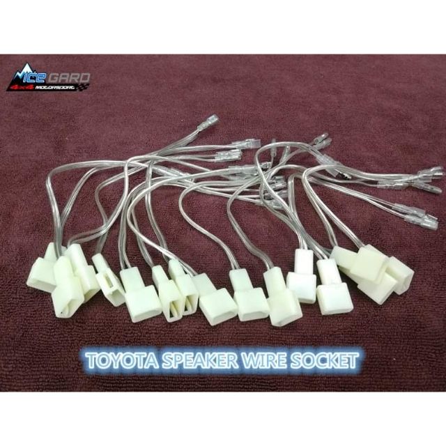 TOYOTA SPEAKER WIRE SOCKET PIN PLUG & PLAY | Shopee Malaysia