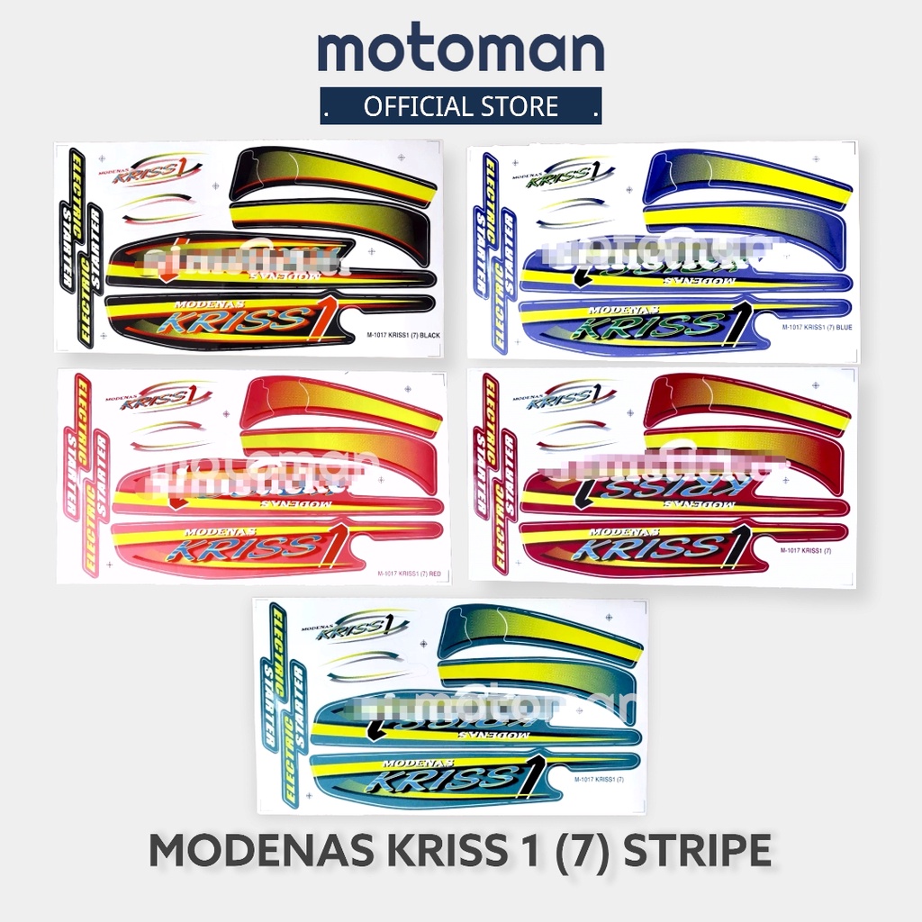 MODENAS Kriss 1 (7) Sticker Full Body Cover Stripe Kriss1 | Shopee Malaysia