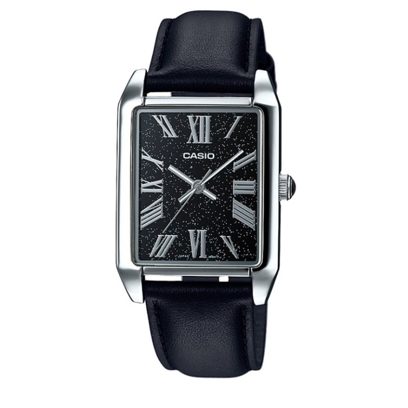 Casio General MTP-TW101L-1A Black Leather Band Men Watch MTP-TW101 MTP ...