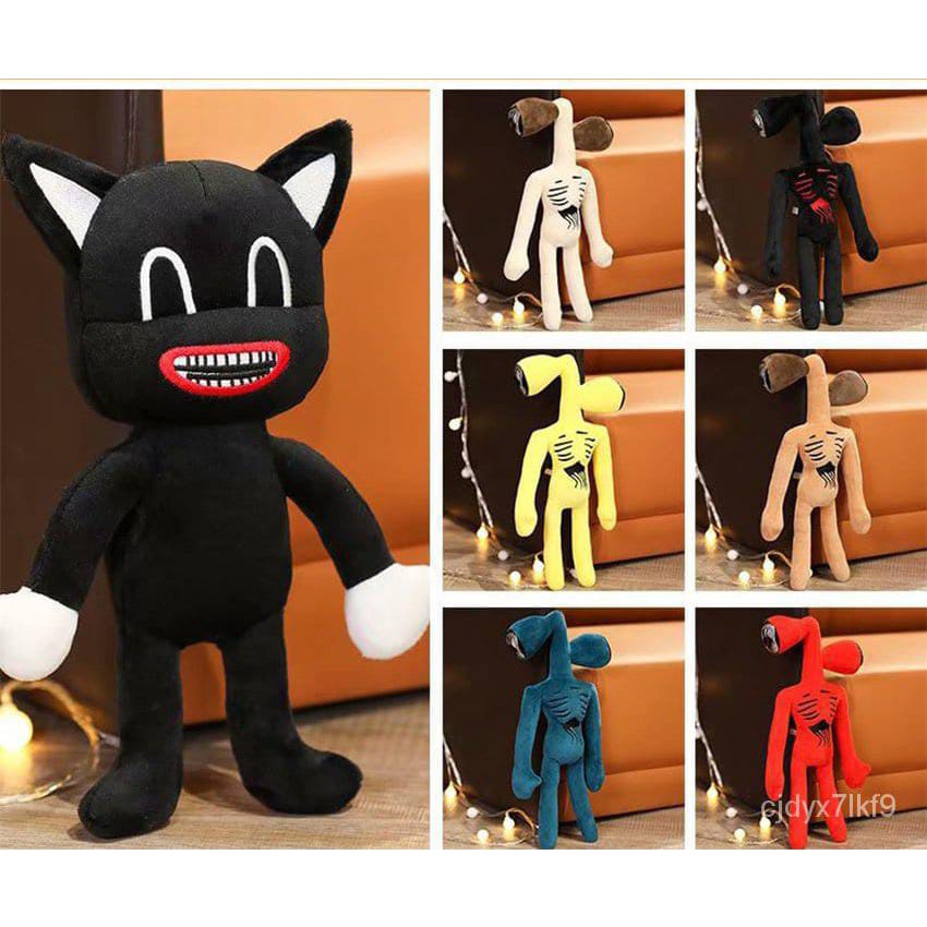 HITAM Sirenhead Black Cat Cartoon Doll | Shopee Malaysia