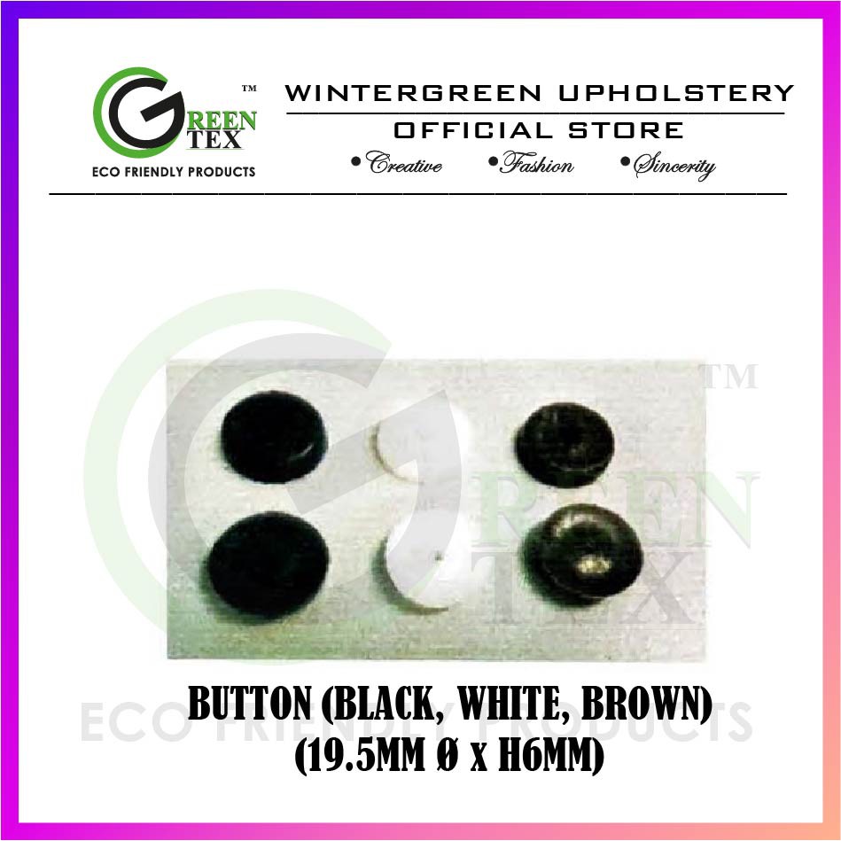 [PACK] PLASTIC BUTTON 19.5MM x 6MM (BLACK) | Shopee Malaysia
