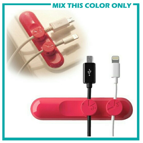 [READY STOCK] 4in1 Peas Cable Clip Magnetic USB Cord Holder Wire ...