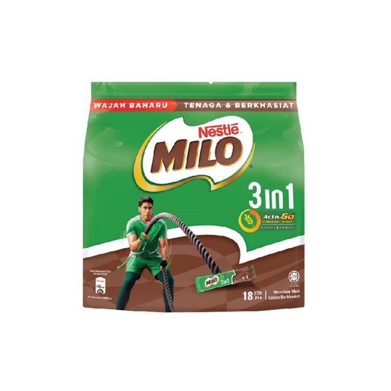 Nestlé Milo Activ-Go 3in1 Chocolate Malt Drink 18 x 33g | Shopee Malaysia