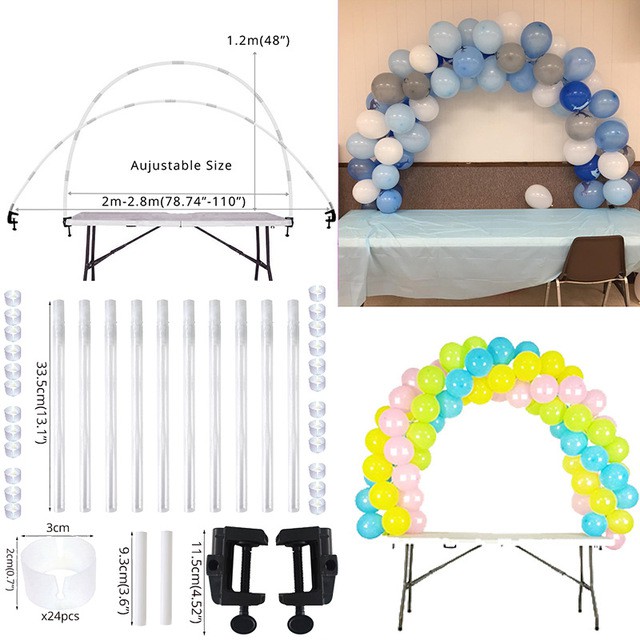 12ft Table Balloon Arch Kit For Birthday Decorations, Wedding ...