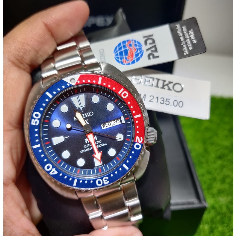 SEIKO Prospex PADI Turtle 200m Automatic Watch SRPE99K1 | Shopee Malaysia