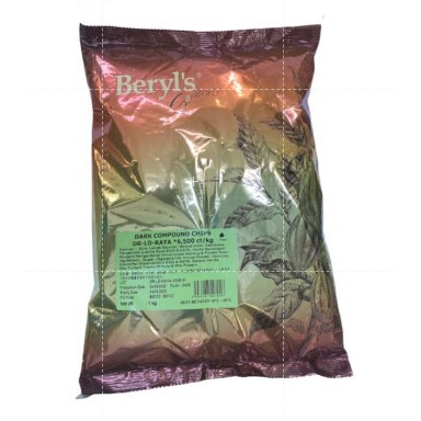 Beryl's Dark Compound Chips Berlys Coklat Biji Chip 1KG | Shopee Malaysia