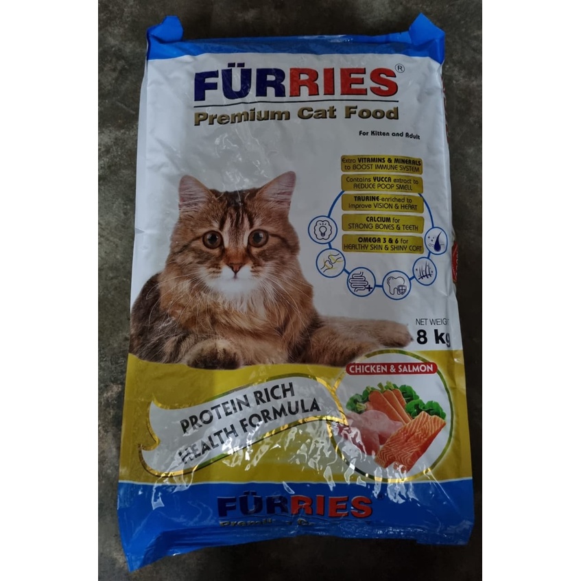 FURRIES Cat Food 8KG Chicken & Salmon | Shopee Malaysia