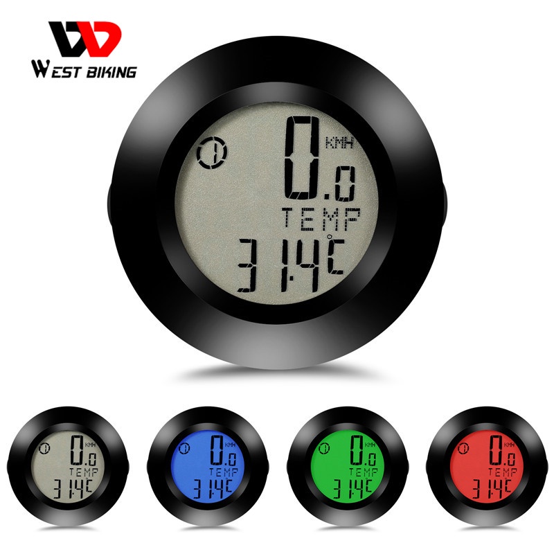 WEST BIKING Wireless Bicycle Computer Waterproof Speedometer Backlight ...
