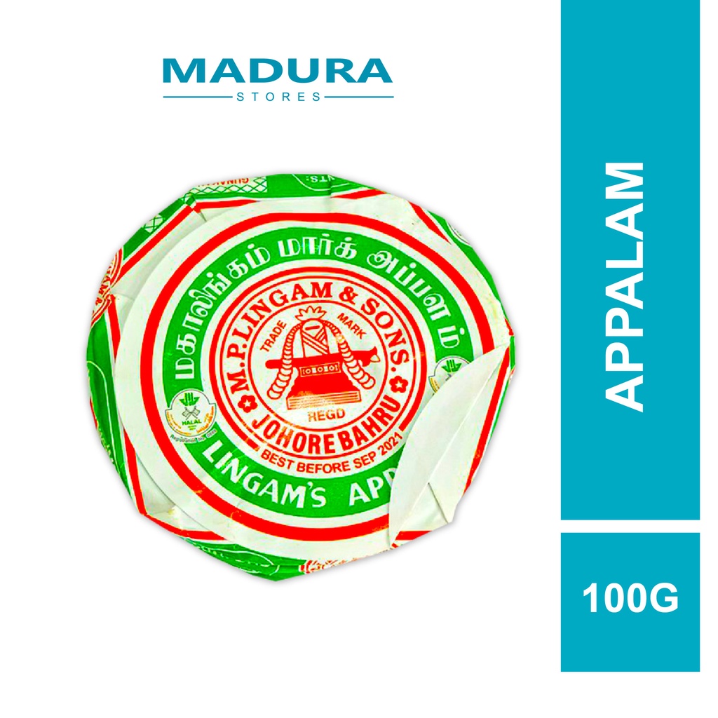 MP Lingam's Appalam 100g (Keropok Papadum) | Shopee Malaysia