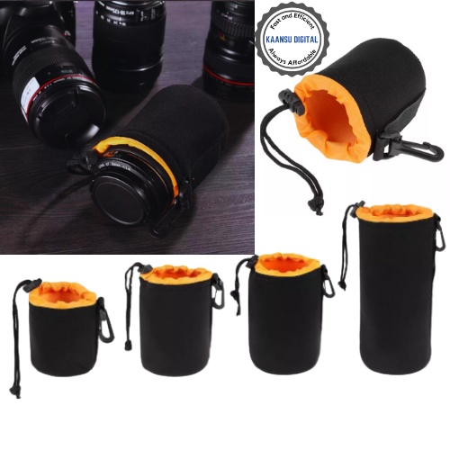Ready Stock Water Resitant Soft Neoprene Camera Lens Pouch Bag ...