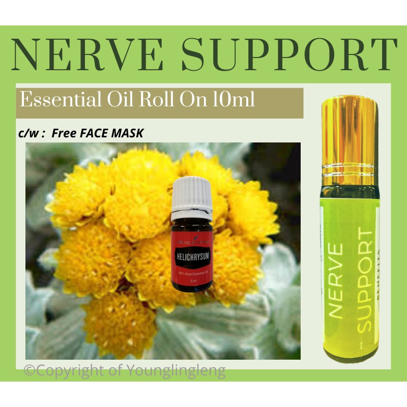 Nerve Support YL Essential Oil Roll On 10ml (Prediluted)/Sakit Otot/Sakit Nerve Pain/Essential ...