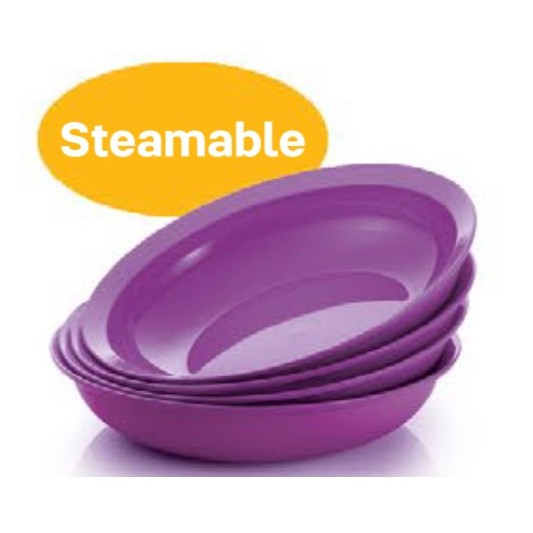 Tupperware Plate O Bowl (4) 400ml ( light purple ) | Shopee Malaysia