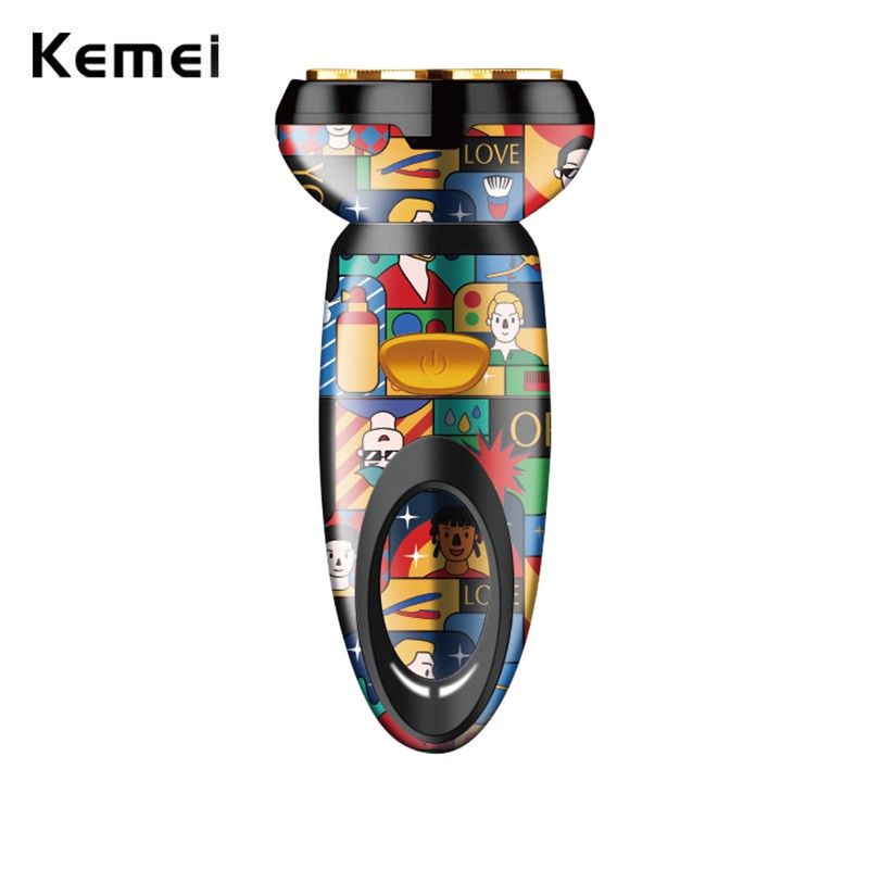 Kemei Men's Electric Wet Dry Shaver Beard Trimmer Electric 2021 New ...
