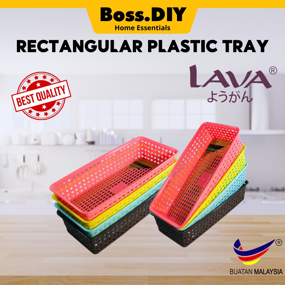 LAVA Plastic Colander / Penapis / Storage Tray - Rectangular CLD733 ...