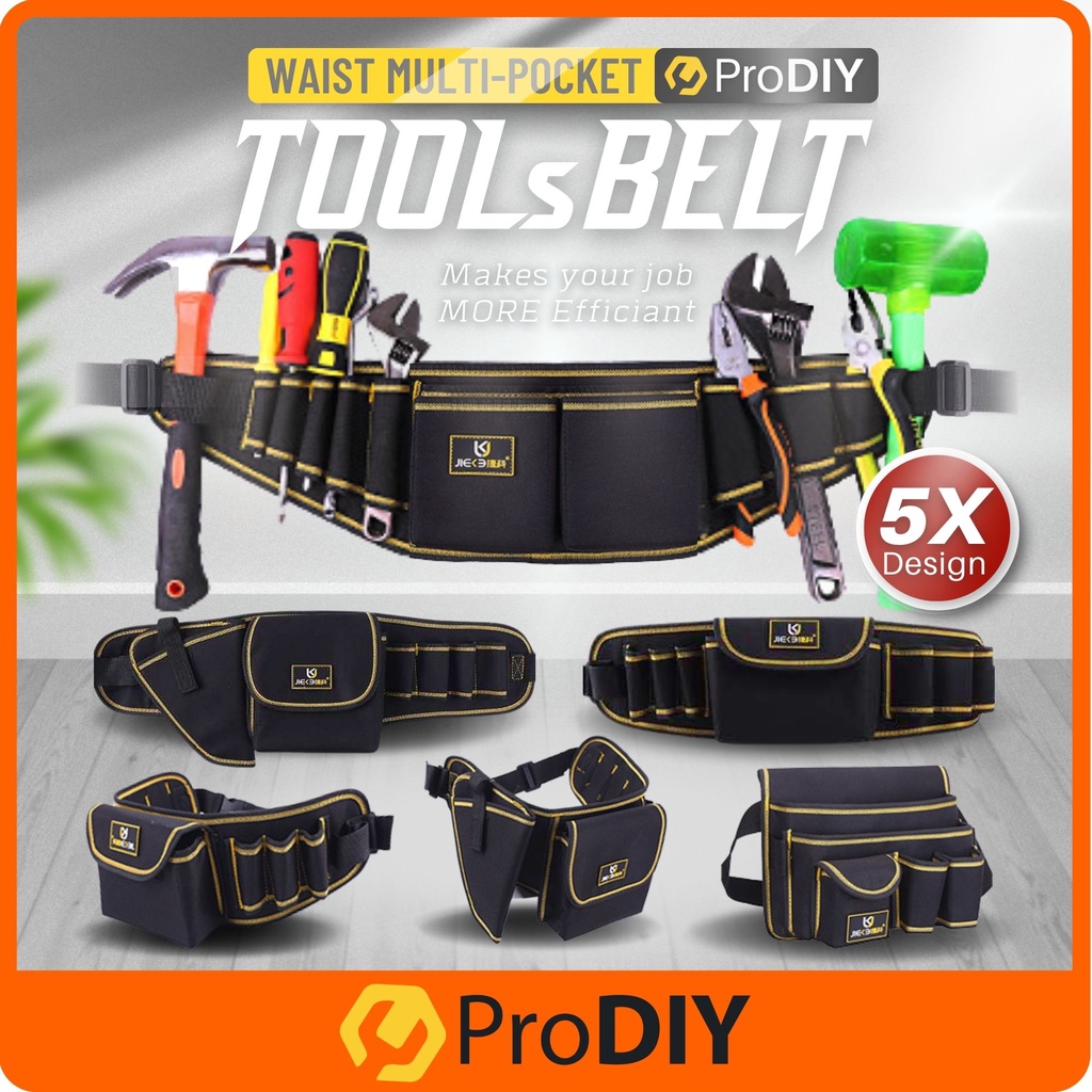 PRODIY Hardware Tool Kit Bag Waist Pocket Pouch Tool Bag Tools Storage ...
