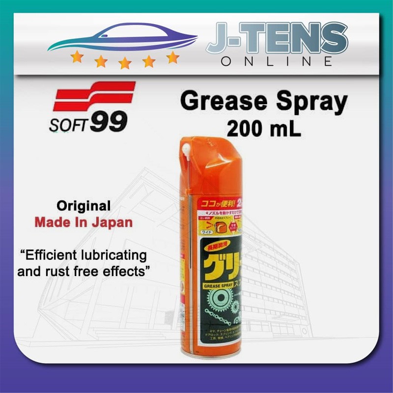 Original Japan Soft 99 - Grease Spray – Multi Purpose Lubricant (200mL ...