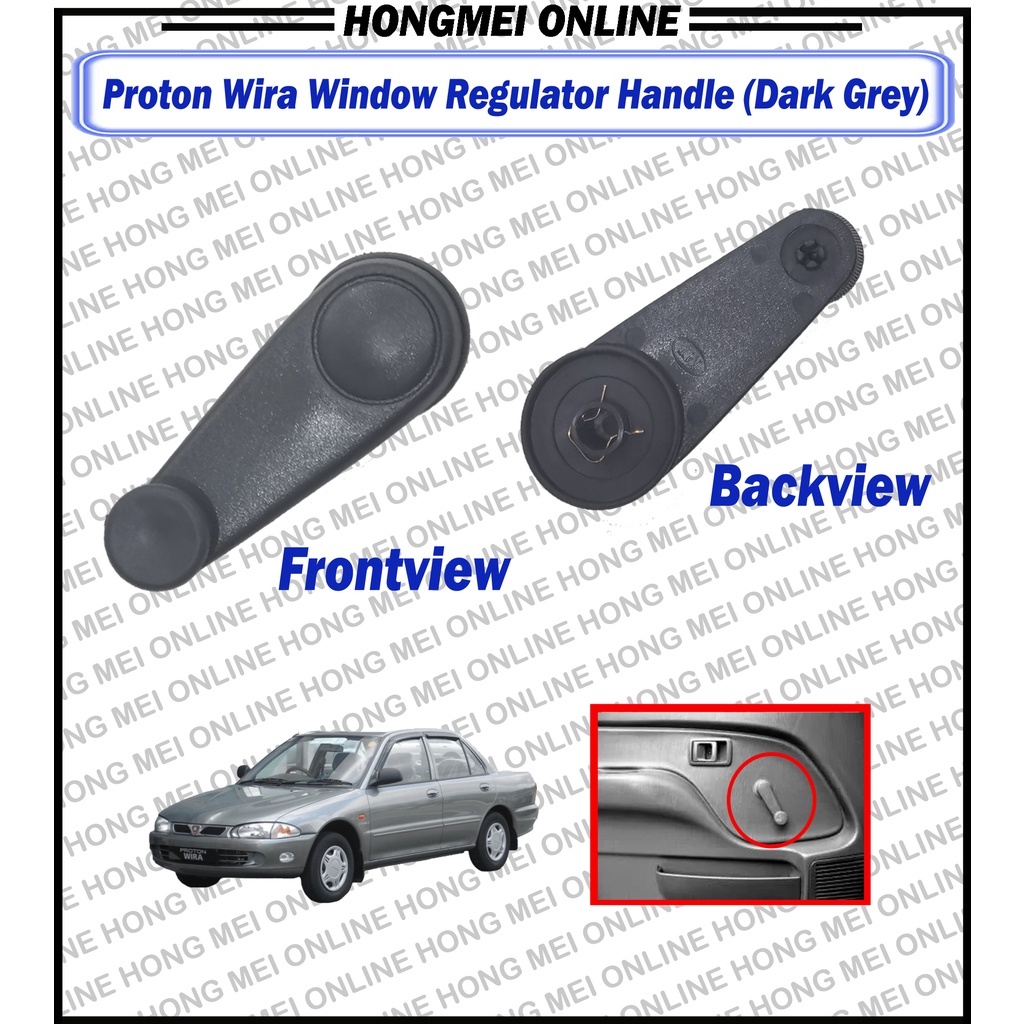 1pc Proton Wira Window Regulator Handle - Dark Grey | Shopee Malaysia