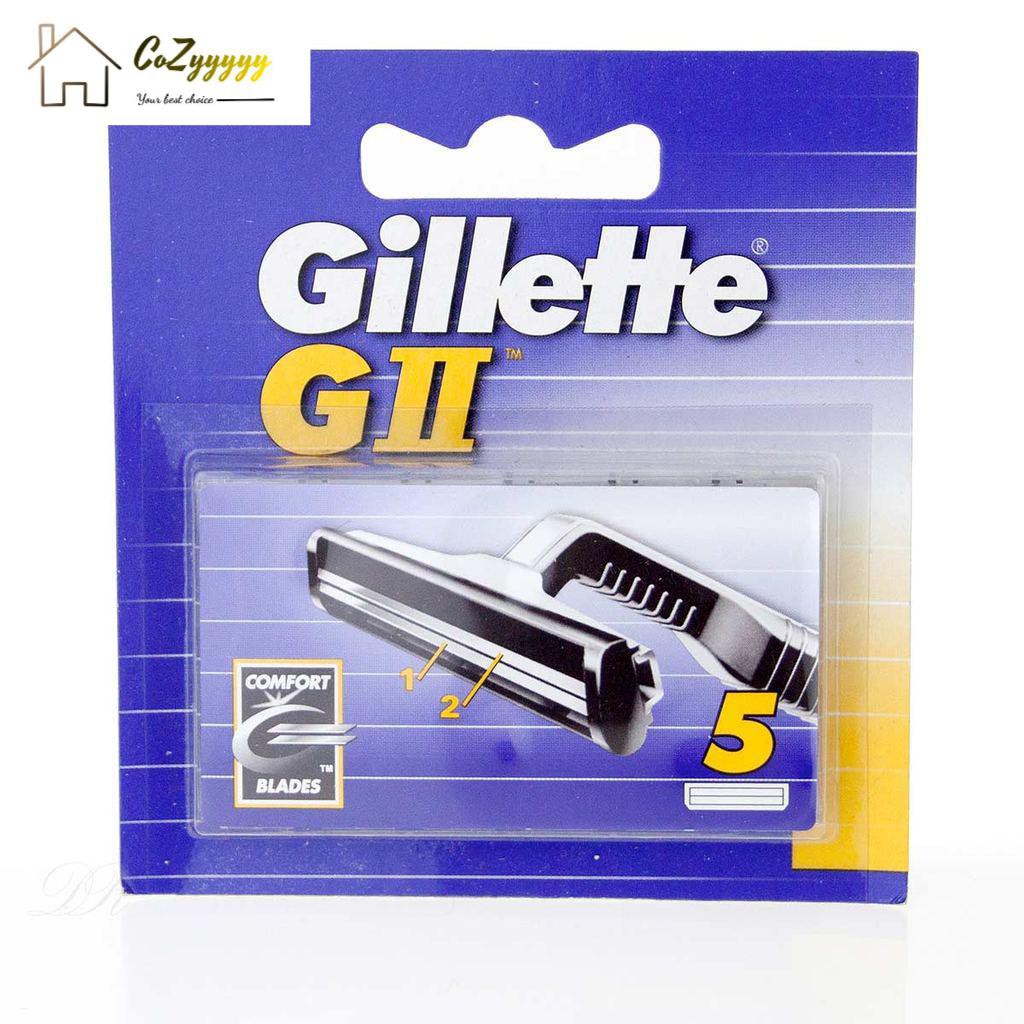 Gillette G2 plus razor blades- 5 cartridges 剃须刀片 - 5 个刀片 | Shopee Malaysia