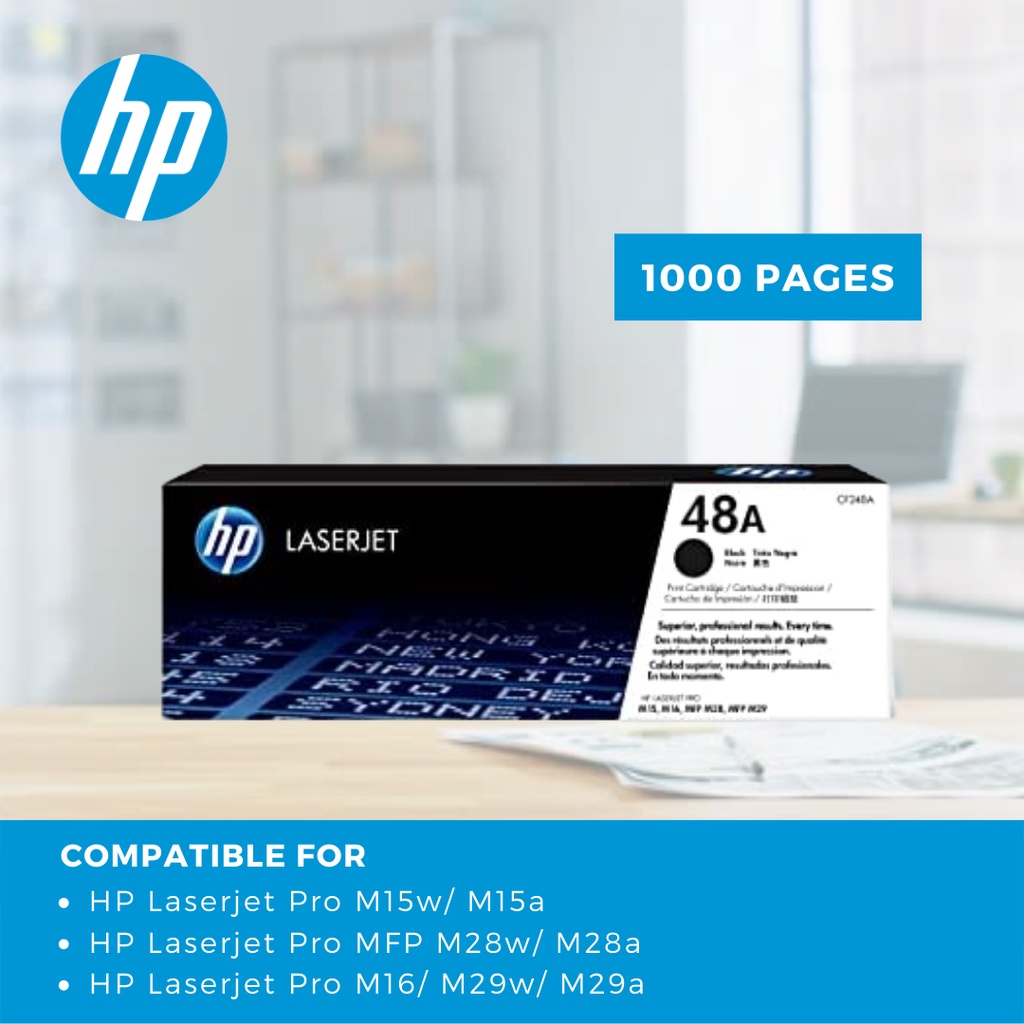 HP 48A Black Original LaserJet Toner Cartridge (CF248A) For HP Laserjet ...