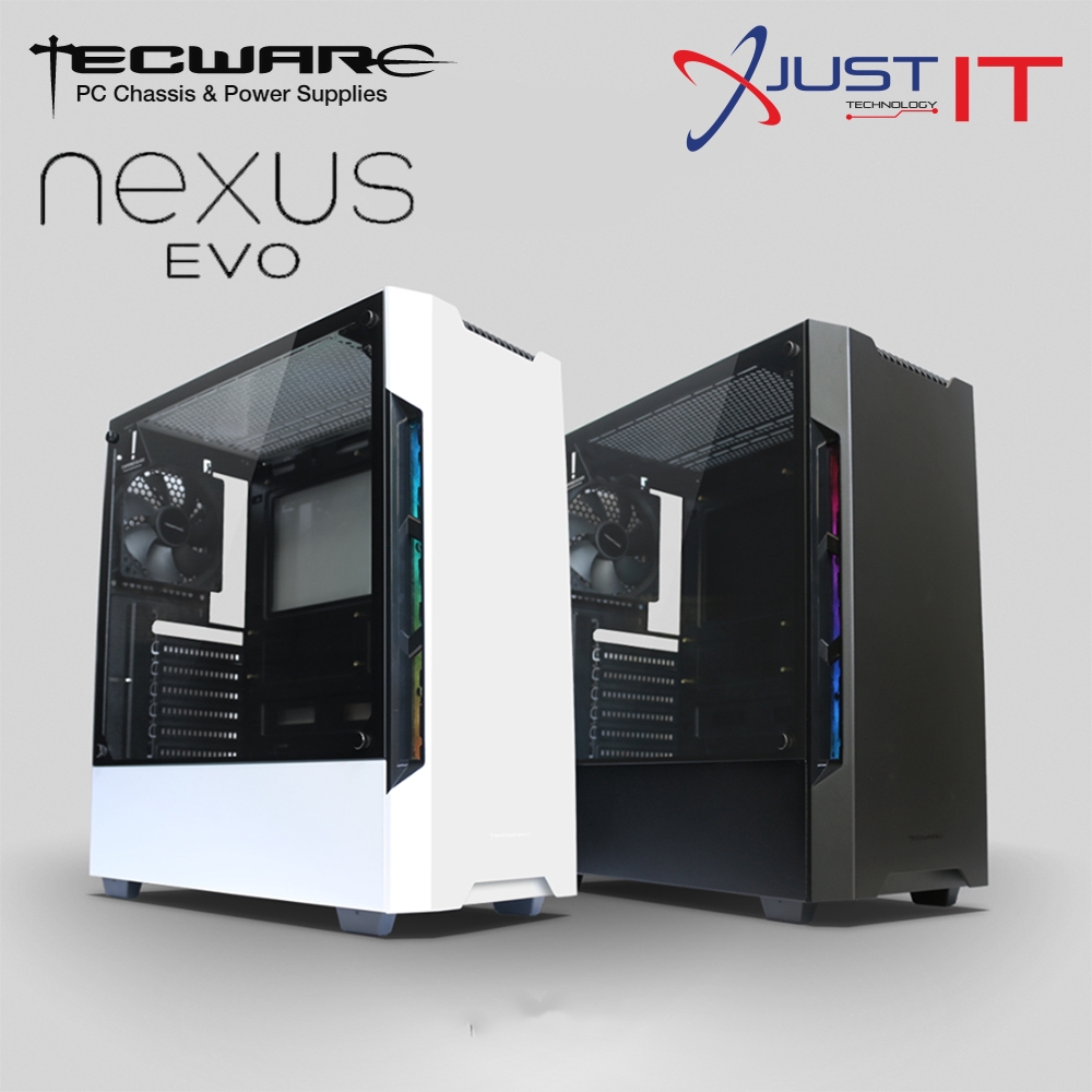 Tecware Nexus Evo ArGB Tg Atx Gaming Case - Black And White | Shopee ...