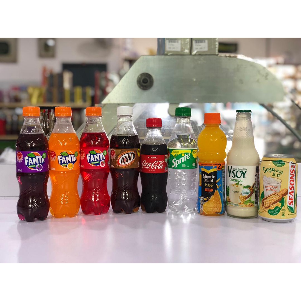 Minuman / Minuman Berkarbonat / Fanta, A&W, Sprite, Coca Cola, Minute ...