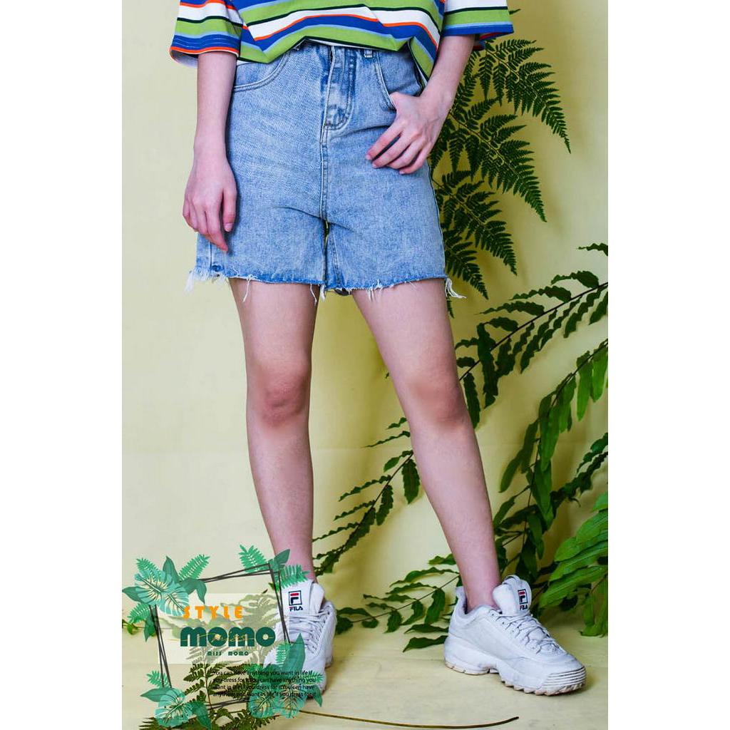 VALERIE KNEE LENGTH SHORTS - DENIM (S-XL) | Shopee Malaysia
