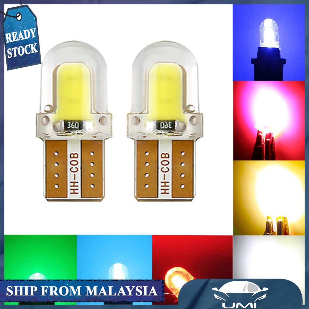 1 Pc T10 Car Light Silicone LED Bulb 3030 4SMD COB Lights Reverse Light ...