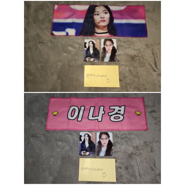 Fromis_9 LEE NAGYUNG SLOGAN HAND BANNER TOWEL WITH BONUS PHOTOCARD LEE ...