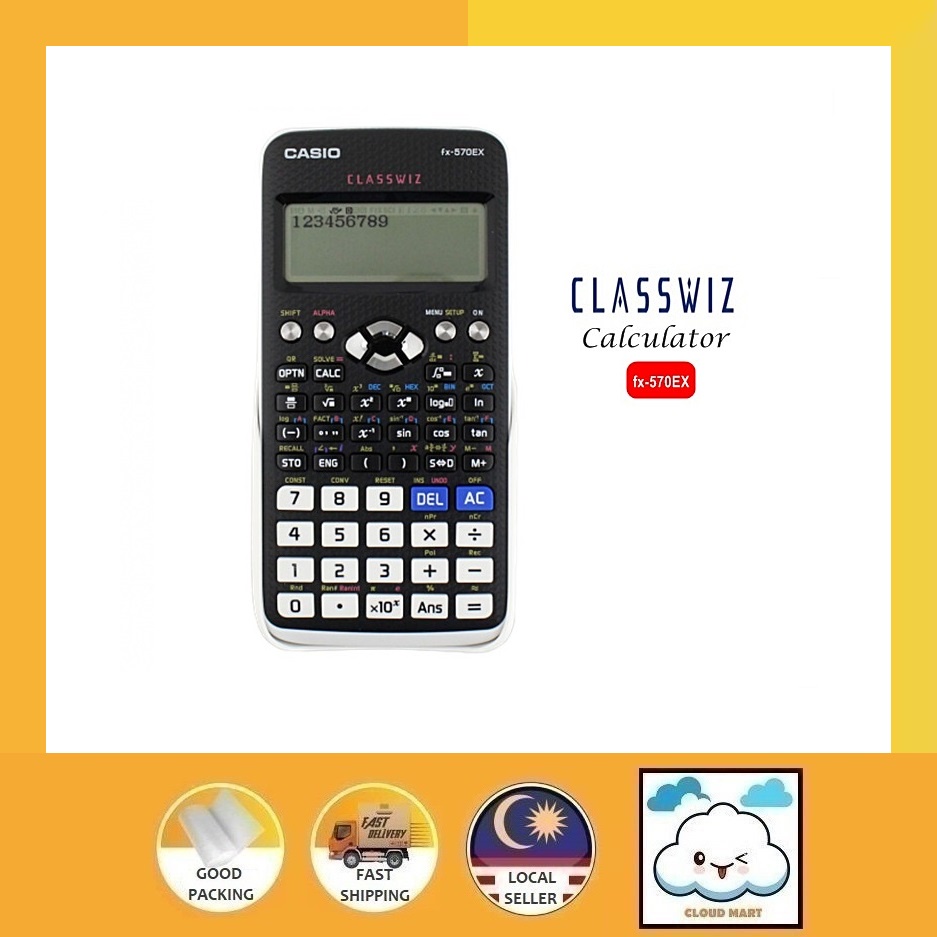 🔥QUALITY🔥 CASIO Scientific Classwiz Calculator FX-570EX 552 Functions ...