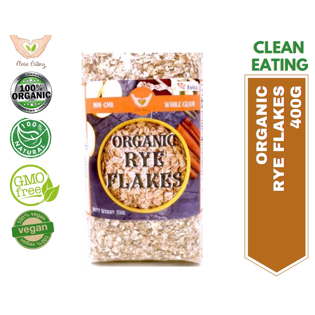 Clean Eating Organic Rye Flakes 400g | Shopee Malaysia