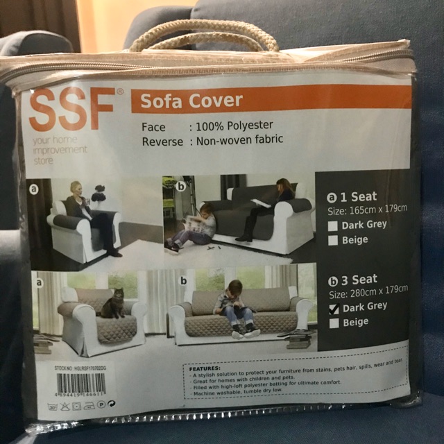 SSF SOFA COVER 3 SEATER | Shopee Malaysia