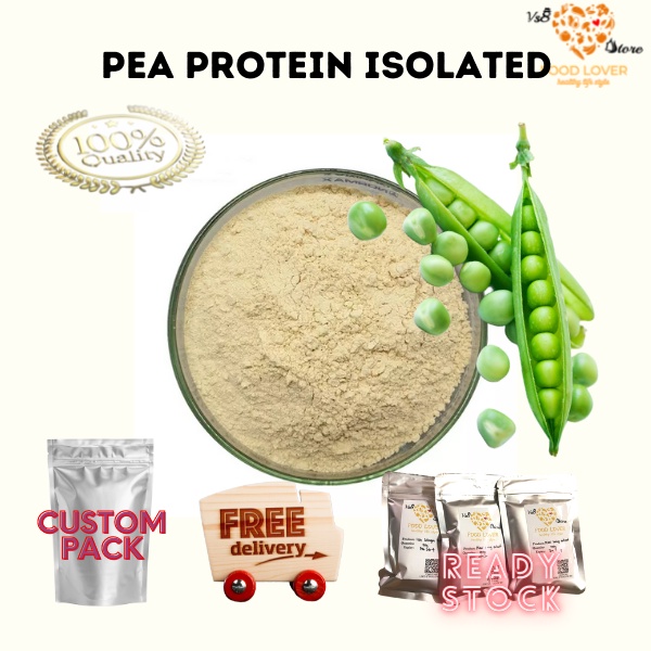 Premium Pea Protein Isolate 80% Protein 豌豆蛋白粉 Pea Protein Powder 100g ...