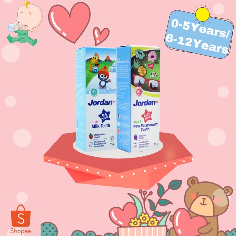 Jordan Kids Tooth Paste 0-5Years/6-12Years(75g) | Shopee Malaysia