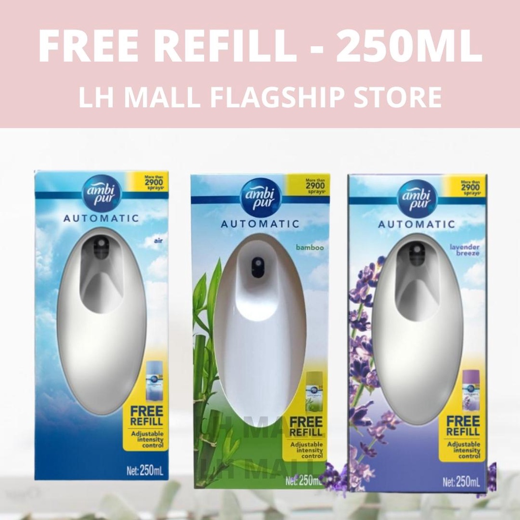 Ambi Pur Air Freshener Breeze InstantMatic Spray Starter Kit (250ml ...
