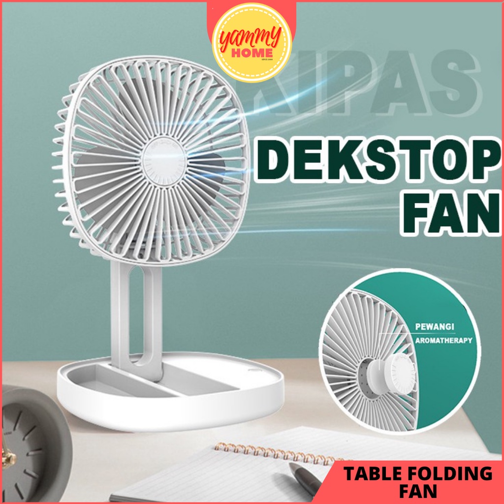 Multi-Function Table Folding USB Fan Rechargeable Foldable Desktop Fan ...