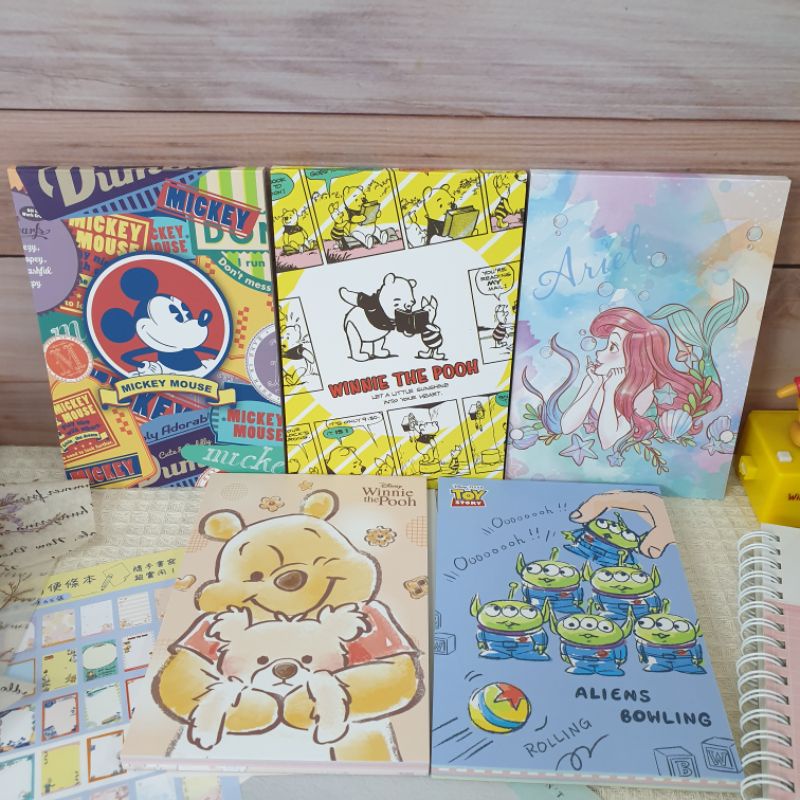 Disney 50k Notebook Pooh Note Paper Mickey The Little Mermaid Portable ...