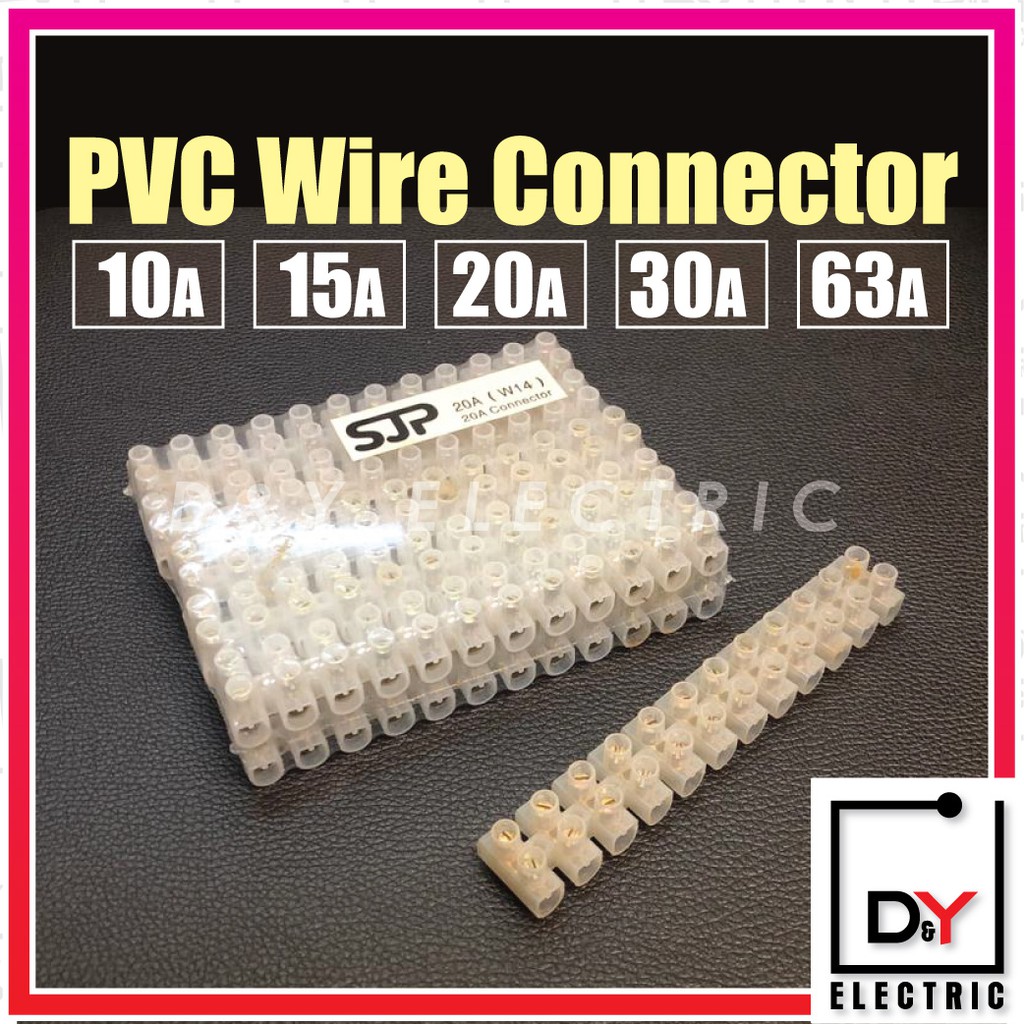 PVC Connector Terminal Block Barrier Wire Connector 5A / 10A / 15A ...