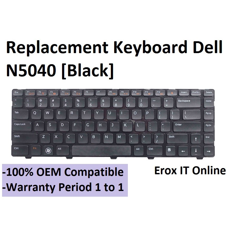 Replacement Keyboard Dell Inspiron 3420 N4110 M4110 N4050 M4040 M5040 ...